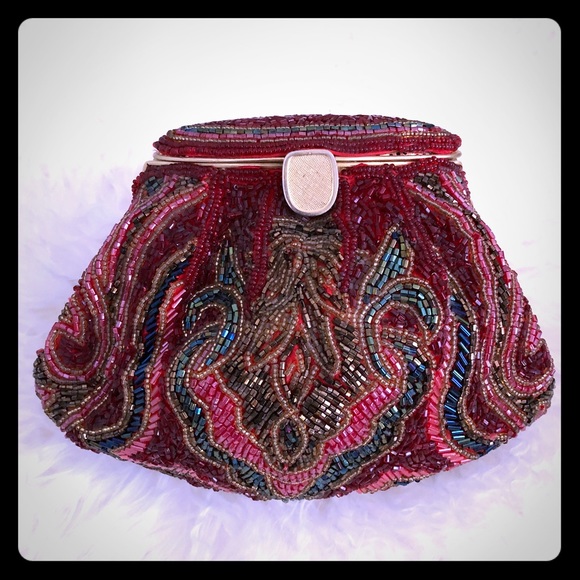 Bags | Vintage Beaded Evening Bag | Poshmark